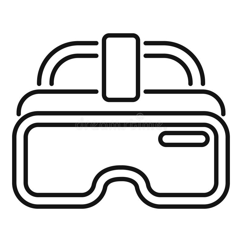 Virtual Reality Headset Providing Immersive Experience Icon Stock ...