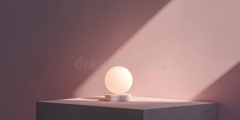 Simple Illumination Over Minimalist Background with Soft Focus Stock ...