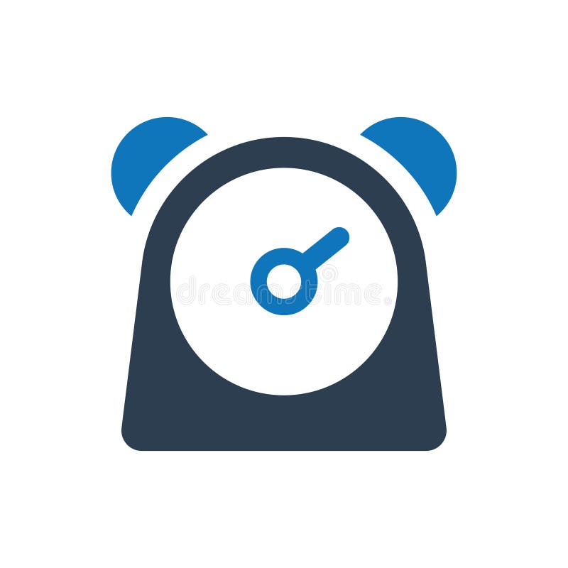 Alarm clock icon stock vector. Illustration of wake - 123949996