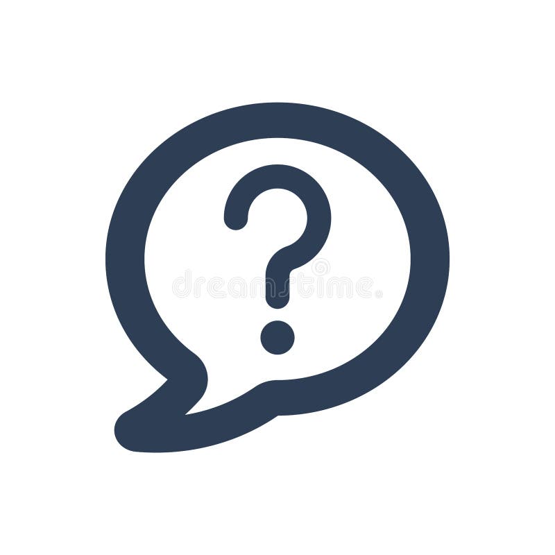 Ask Question Icon stock illustration. Illustration of info - 158395261