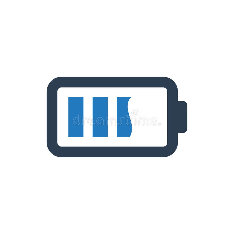Battery Status Icon stock vector. Illustration of full - 123950241