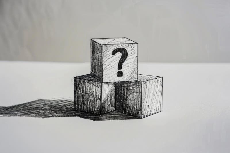 Simple Illustration Block Question Mark Stock Photos - Free & Royalty ...