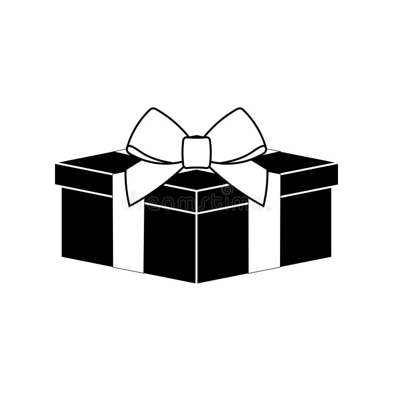 Simple Illustration of Christmas Gift Box for Christmas Holiday Stock ...