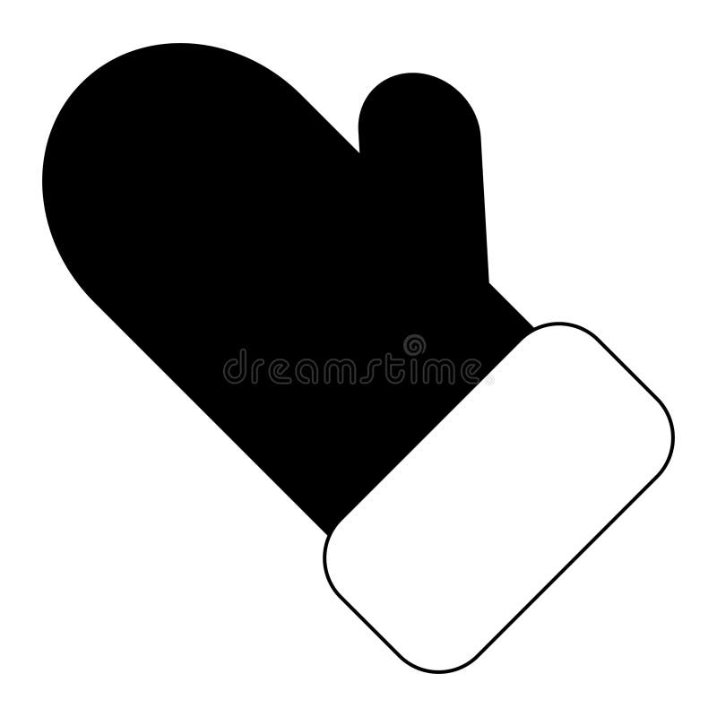 Simple Illustration of Christmas Mitten Concept for Christmas Holiday ...