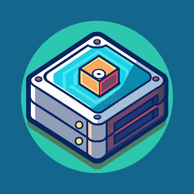 A Simple Illustration of a Data Storage Device, with a Stacked Design ...