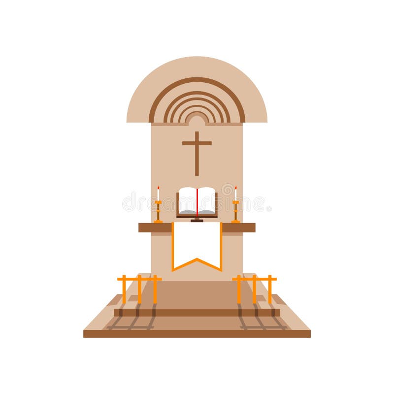 Church Podium stock vector. Illustration of church, podium - 171229401