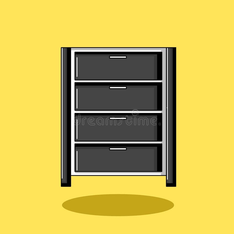 Simple Illustration of a Drawer that I Made Stock Illustration ...