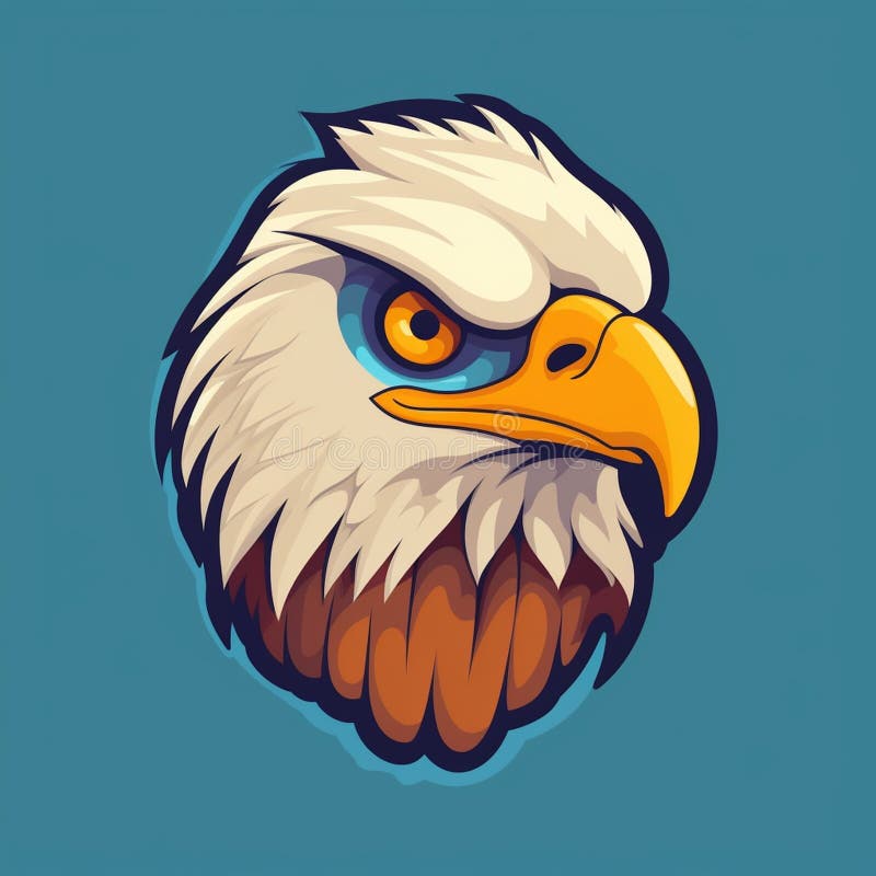 Simple Illustration of an Eagle Stock Illustration - Illustration of ...
