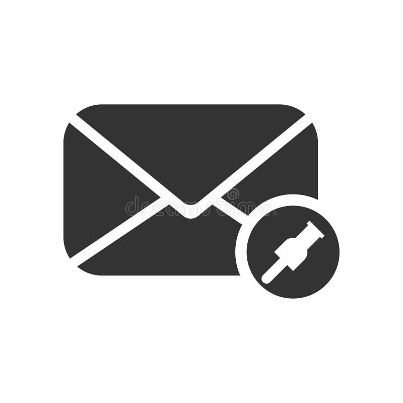 Email Attachment Isolated Vector Icon that Can Be Easily Modified or ...