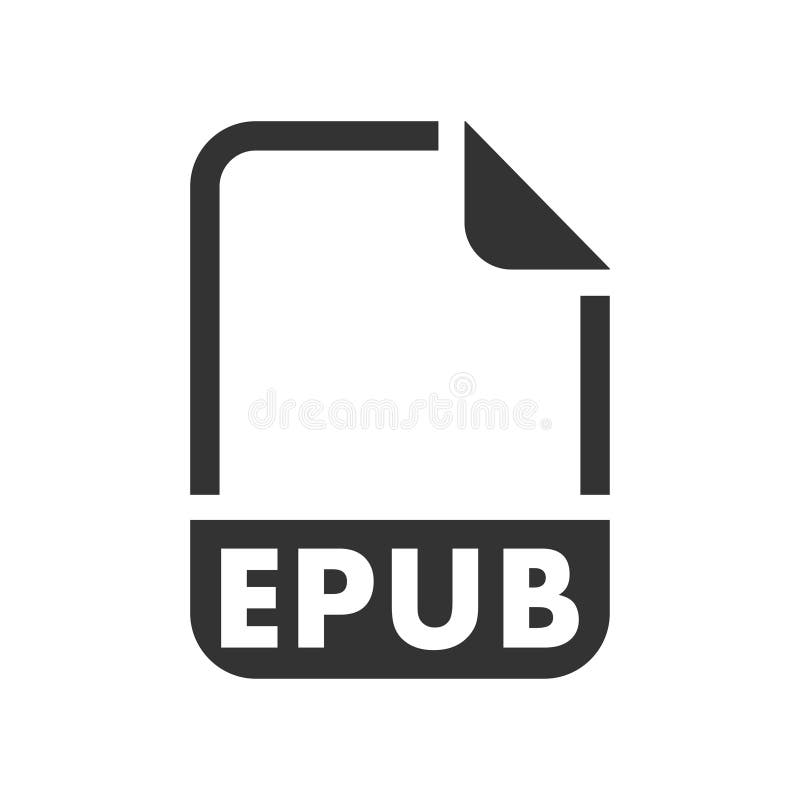 Epub File Download Icon, E-book Format Stock Vector - Illustration of ...