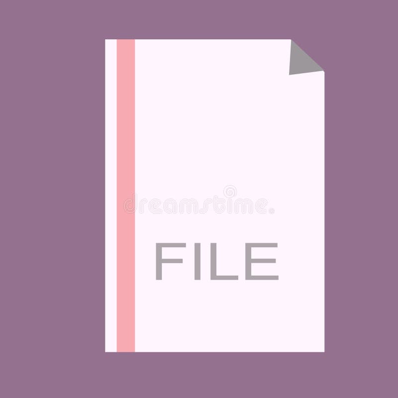 A Simple Illustration of the File Icon Stock Vector - Illustration of ...