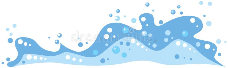 Simple Illustration of Foam on Water Stock Vector - Illustration of ...