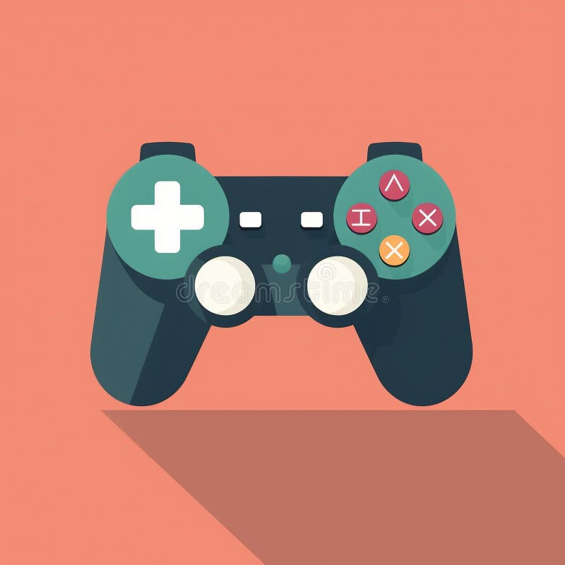 Simple Illustration of a Game Controller for a Website Button ...