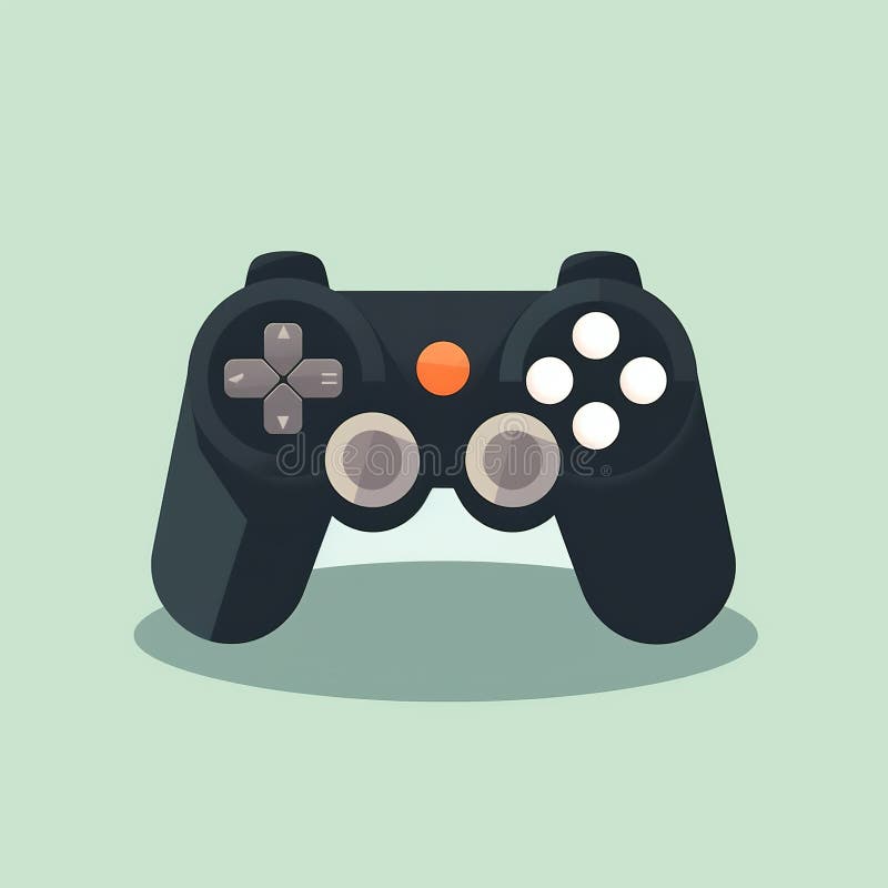 Simple Illustration of a Game Controller for a Website Button ...