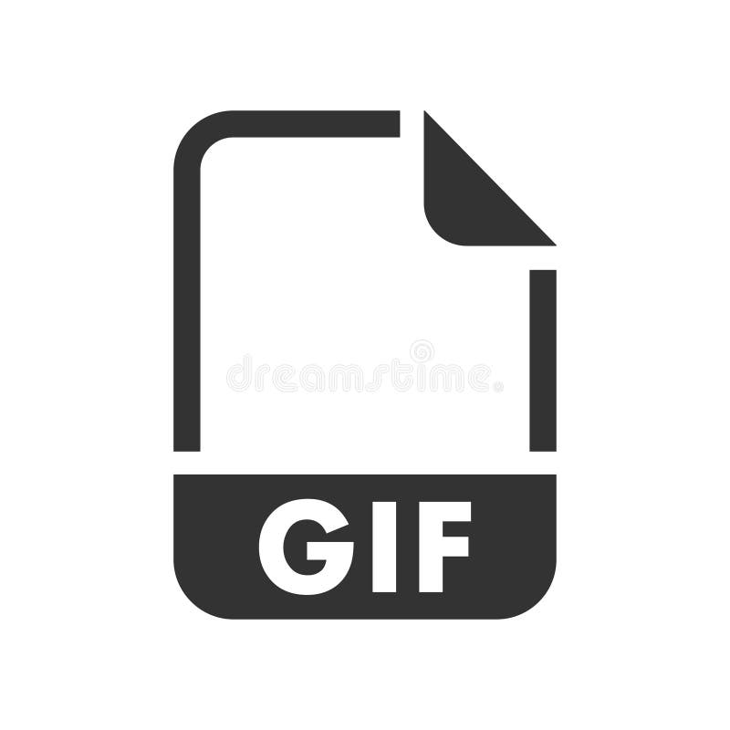 GIF File format icon stock vector. Illustration of graphic - 175123114