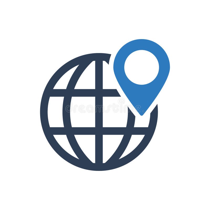 Global, Location, Map, World, Geography Grey Logo Design and Business ...