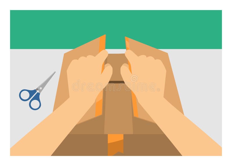 Opening paper stock vector. Illustration of paper, interface - 34294437