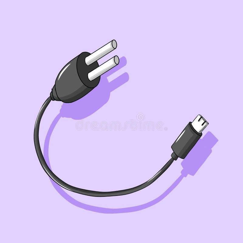 Simple Illustration of a Home Socket that I Made Stock Illustration ...