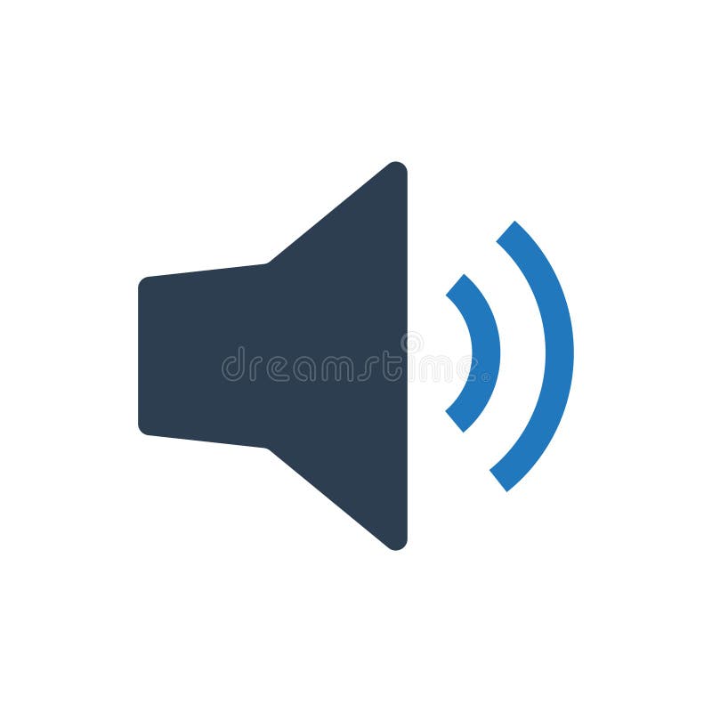 Loud Volume Icon stock vector. Illustration of loud - 123950073