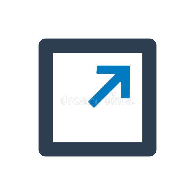 Maximize Window Icon stock vector. Illustration of symbol - 123950064