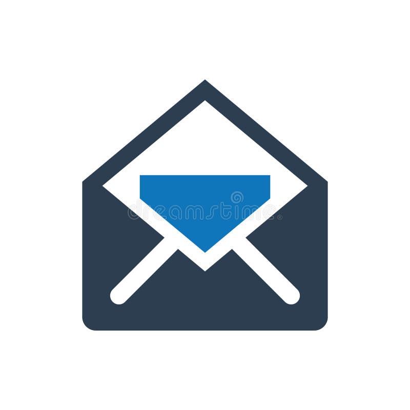 Open message icon stock vector. Illustration of symbol - 123949992