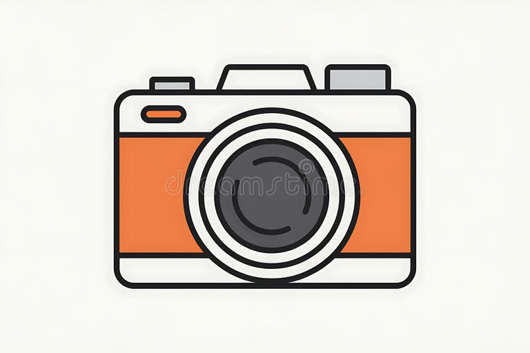 Orange Camera Icon Photography, Picture, Image, Shutter, Lens, Click ...