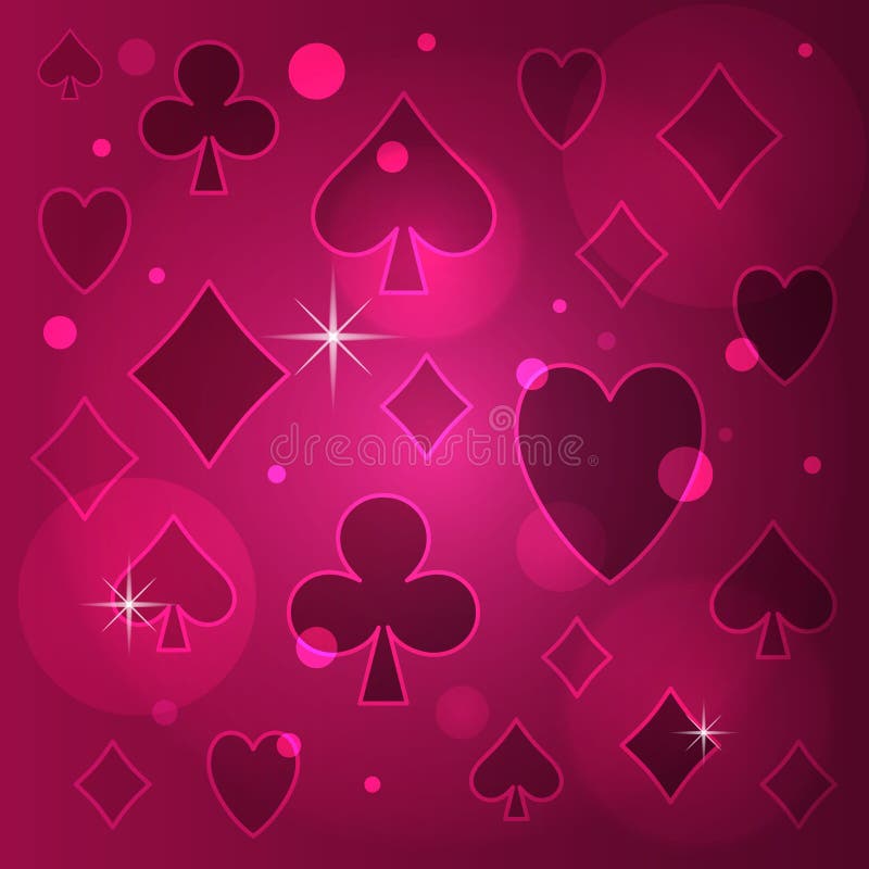 Pink Playing Card Symbols Stock Illustrations – 120 Pink Playing Card ...