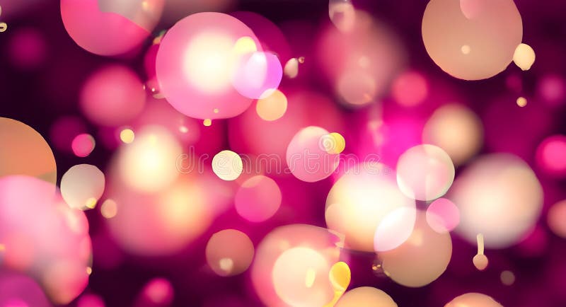 Simple Illustration of Pink Twinkle Lights Stock Illustration ...