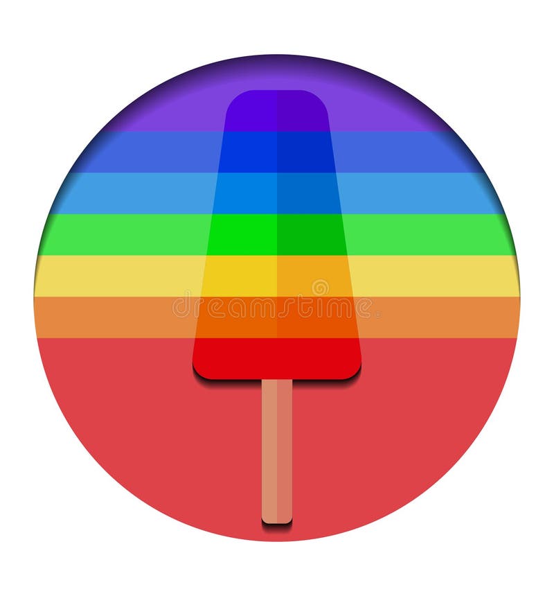 Rainbow Ice Cream Stick Stock Illustrations – 438 Rainbow Ice Cream ...