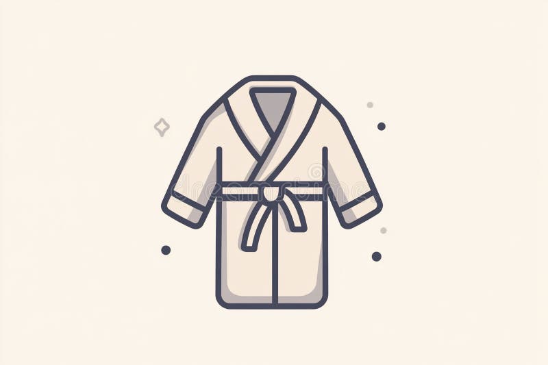 Simple Illustration of a Robe Stock Illustration - Illustration of ...