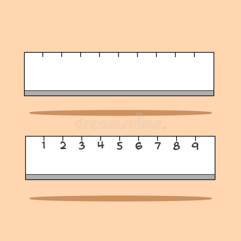 Simple Illustration of a Ruler Stock Illustration - Illustration of ...
