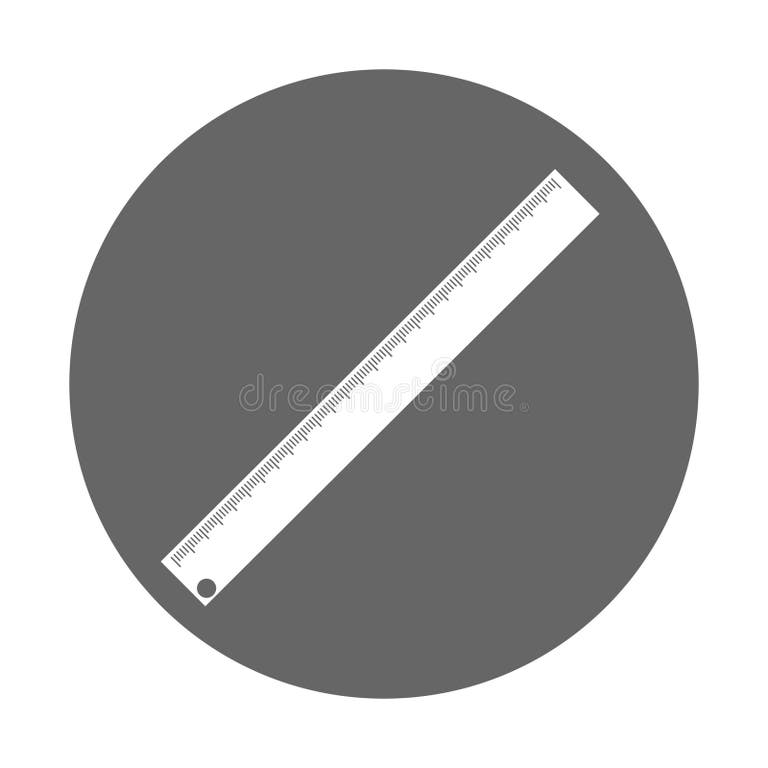 Simple Illustration of Ruler Tool Icon Concept of Work Tools Stock ...