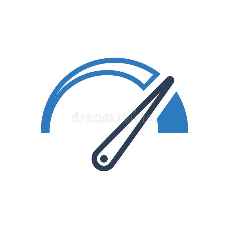 Speedometer, Performance Icon Stock Illustration - Illustration of icon ...