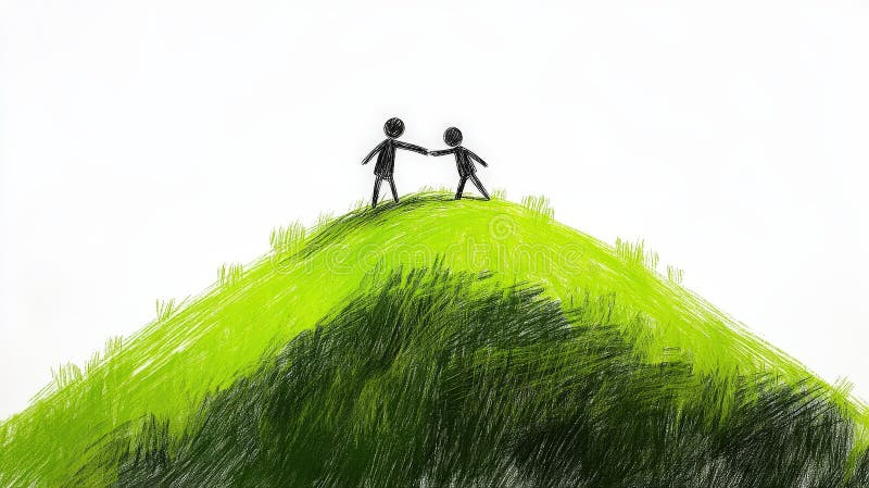 Two Stick Figures Shaking Hands Stock Photos - Free & Royalty-Free ...