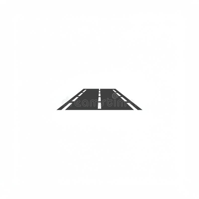 Simple Illustration of a Two-lane Highway. the Road is Depicted in ...