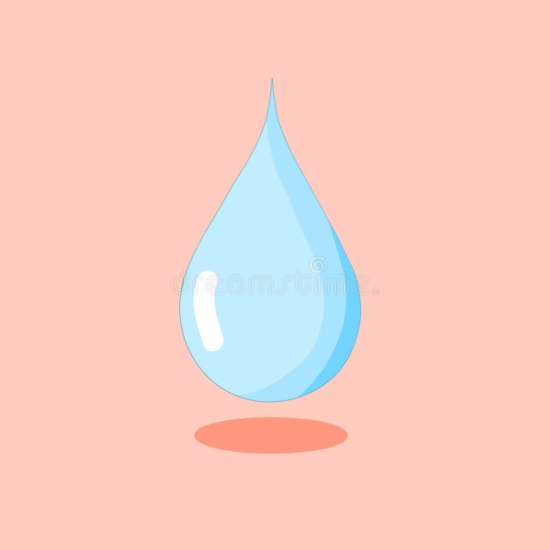 Simple Illustration of Water Droplets Stock Illustration - Illustration ...