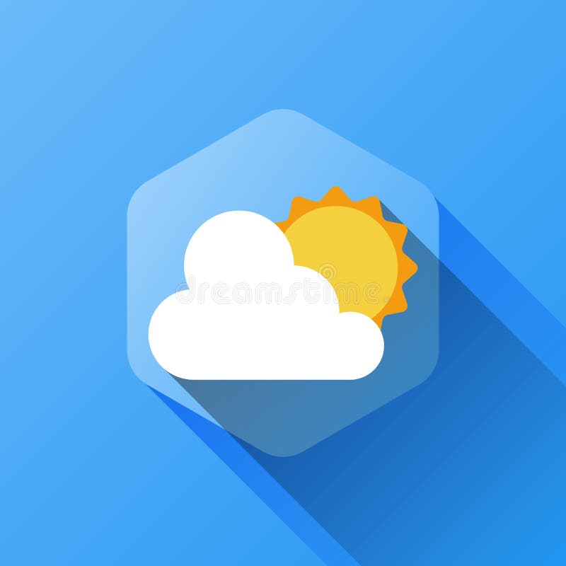 Simple Illustration of Weather Icon in Flat Style Stock Vector ...