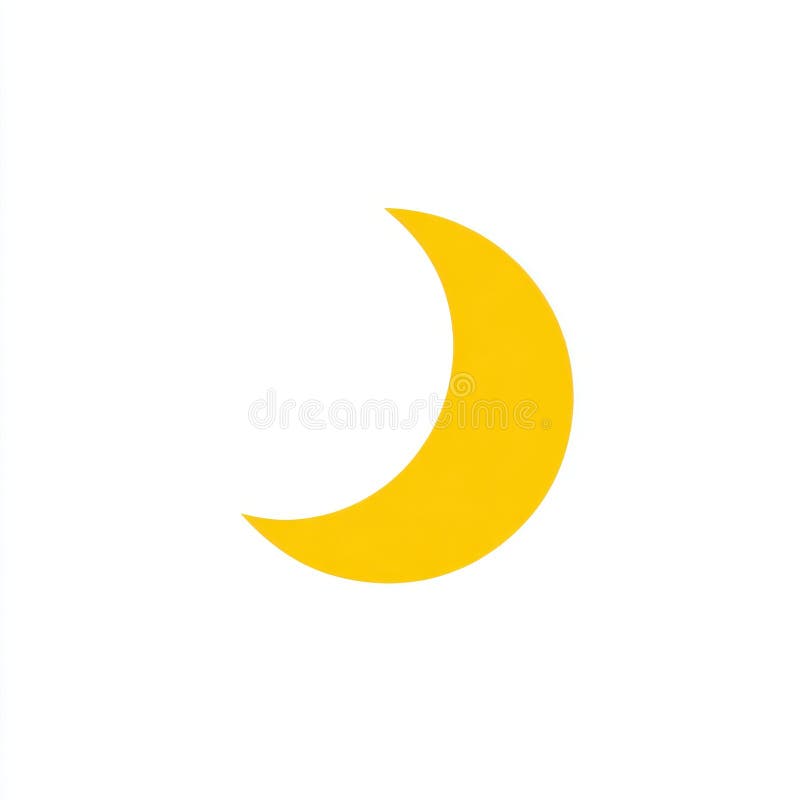Simple Yellow Crescent Moon Stock Illustrations – 2,681 Simple Yellow ...