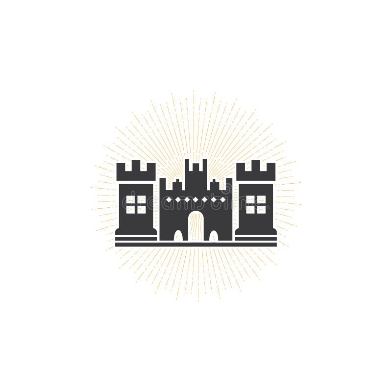 Simple Ilustration Castle ,Palace Icon Editable Logo Design Stock ...