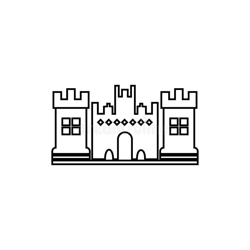 Simple Ilustration Castle ,Palace Icon Editable Logo Design Stock ...
