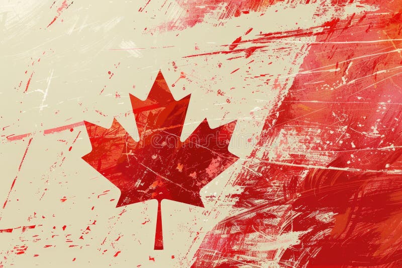 A Simple Image of a Canadian Flag Featuring the Iconic Maple Leaf ...
