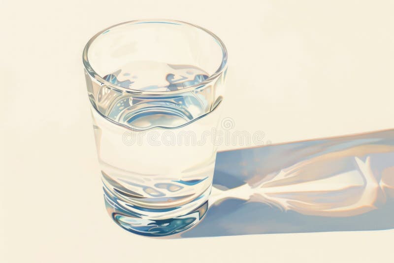 A Simple Image of a Glass of Water on a Table. Suitable for Various ...