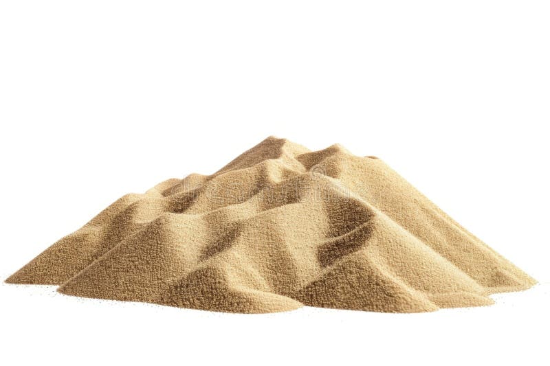 A Simple Image of a Pile of Sand on a White Background, Suitable for ...
