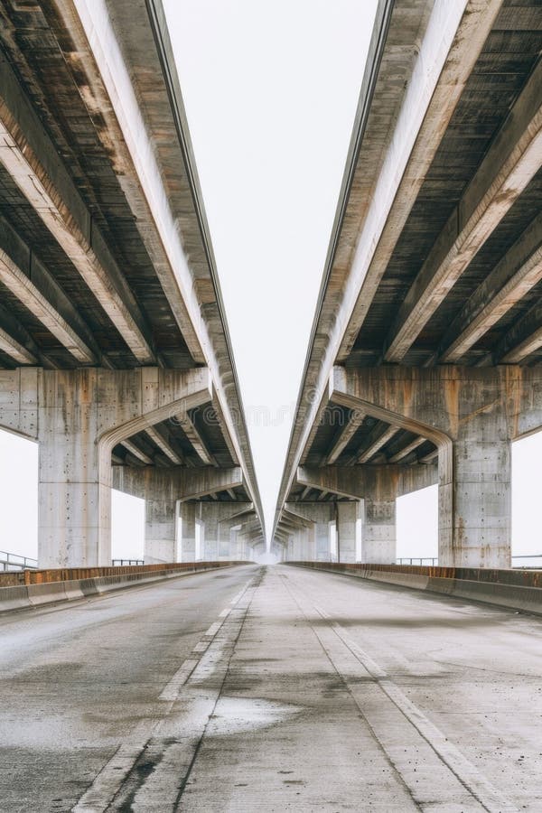 A Simple Image of Two Bridges Crossing Over a Road, Perfect for Use in ...