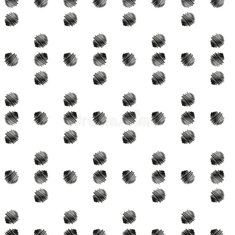 Simple Imitation Drawing Ink Point Scribble Seamless Pattern Stock ...