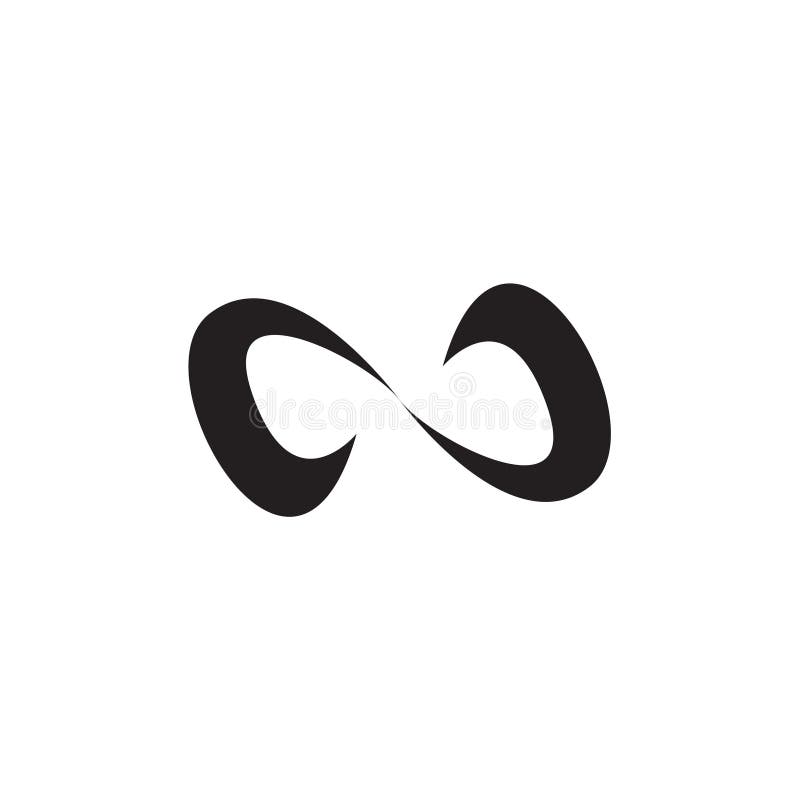 Simple Infinity Symbol Design Stock Vector - Illustration of circle ...