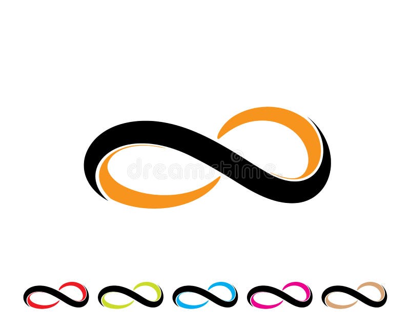 Simple Infinity Symbol Made from Two Paralel Lines Stock Vector ...