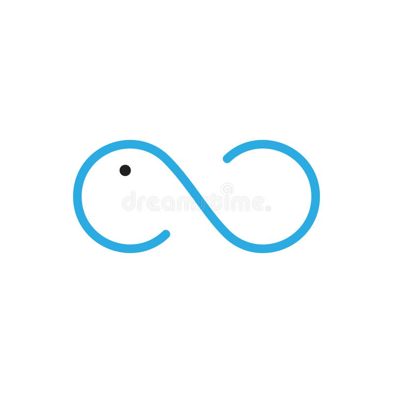 Simple Infinity Thin Line Symbol Logo Vector Stock Vector ...