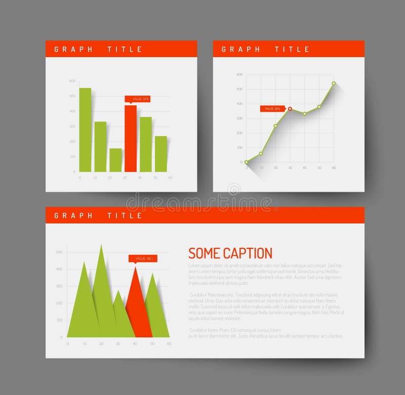 Simple Infographic Dashboard Template Stock Vector - Illustration of ...