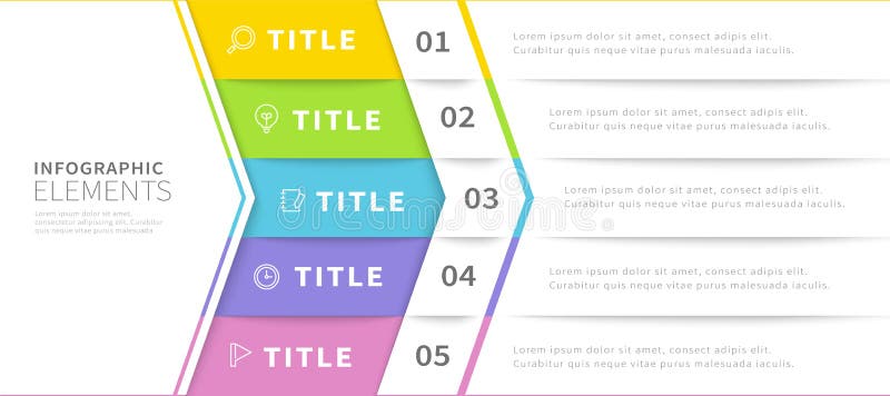 Simple Infographic Design Template Stock Vector - Illustration of ...
